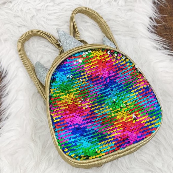 Boutique | Other | Girls Rainbow Flip Sequin Unicorn Backpack | Poshmark